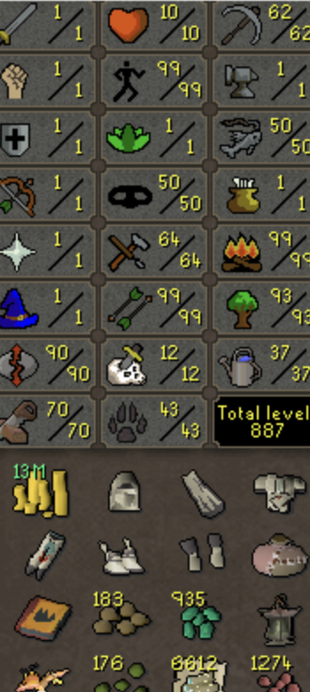 ⚡Ex-Mod⚡OSRS Below 1500+ TTL Ironman Account Shop⚡1000+ Reviews⚡ | Sell ...