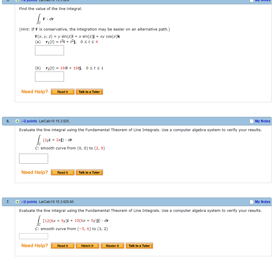 Solved Find the value of the line integral. integral_C F | Chegg.com