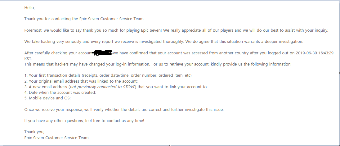 PSA: Your STOVE account is NOT safe : r/EpicSeven