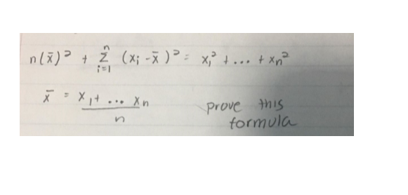 Solved xi -X Prove this formula | Chegg.com