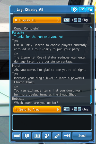 No working chat : PSO2