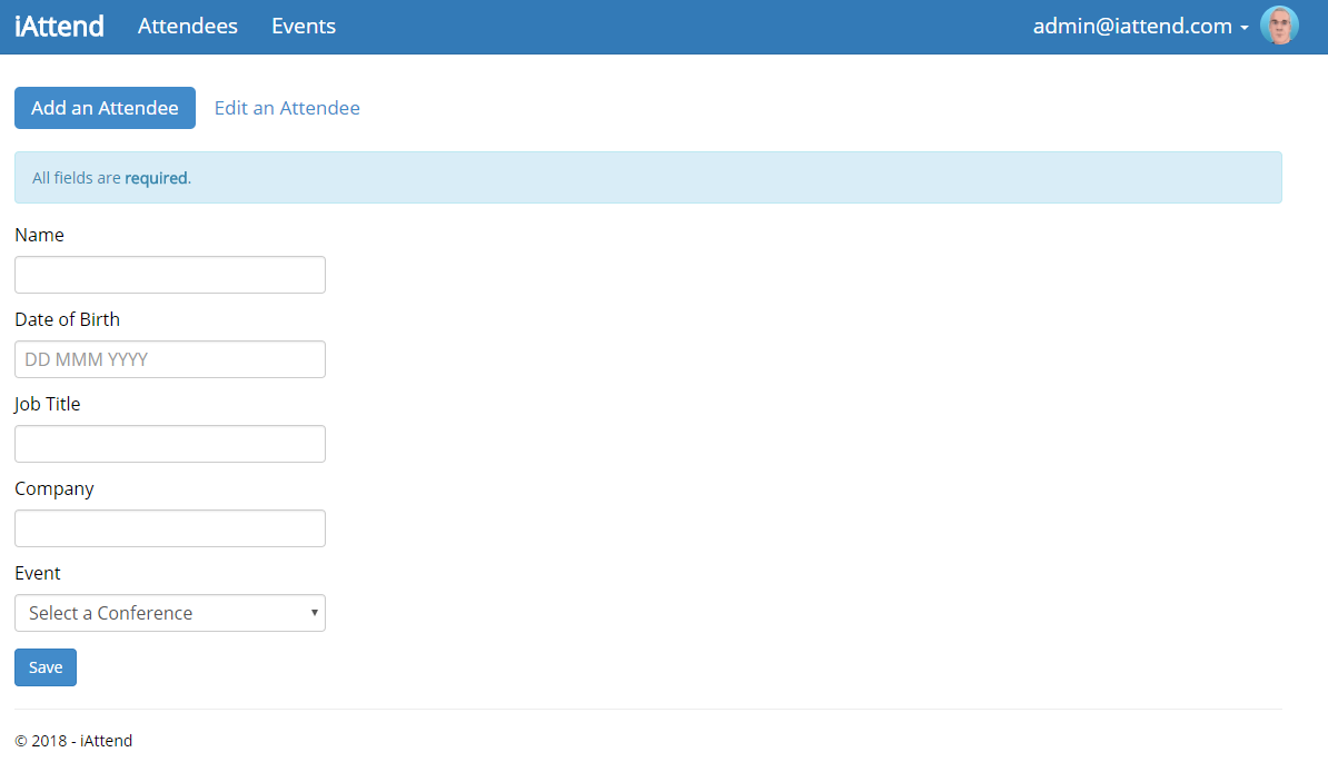 GitHub - Minisaints/iAttend: A basic C# MVC web application for ...