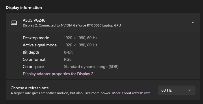 Weird issue with my external monitor blanking out with streaming ...