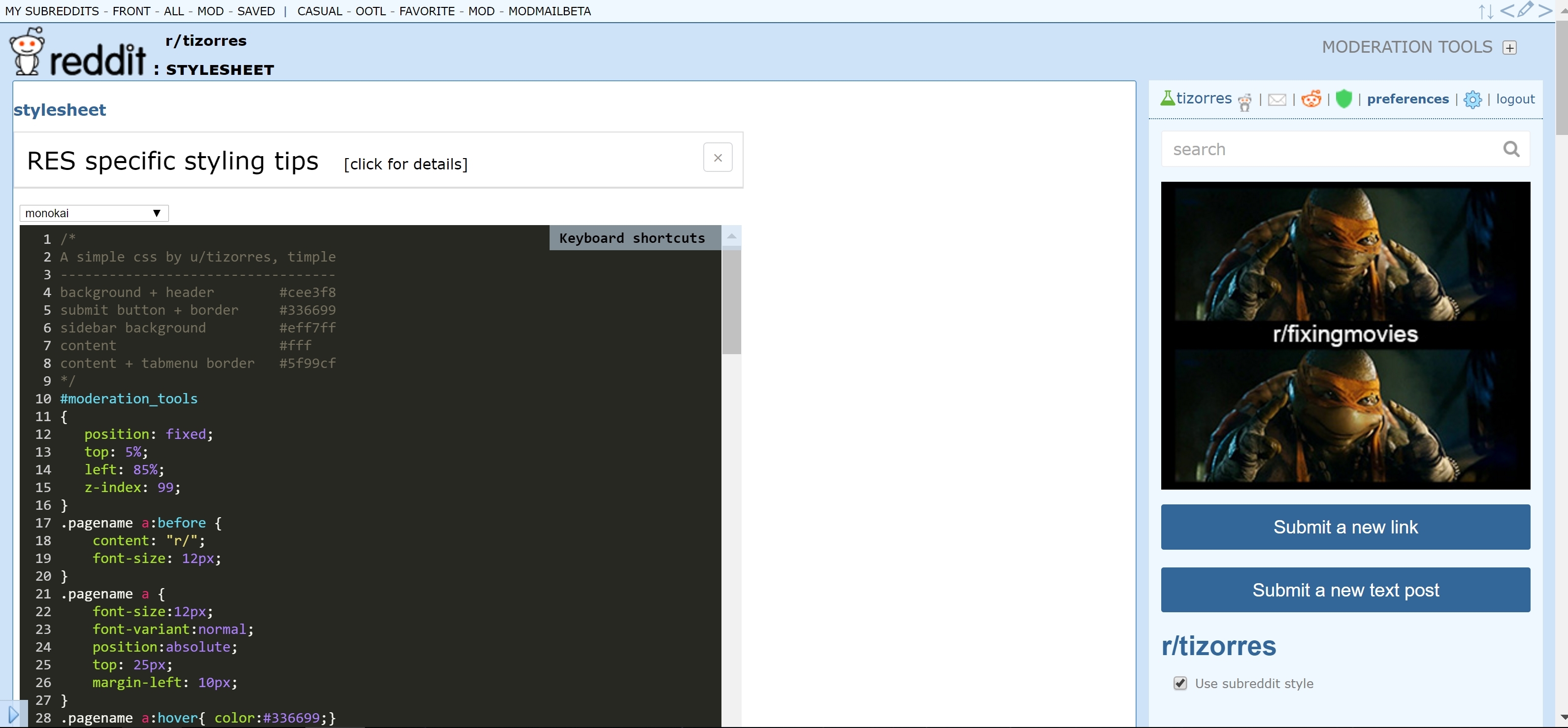 turning 'Moderation Tools' into an absolute positioned drop-down : r/csshelp