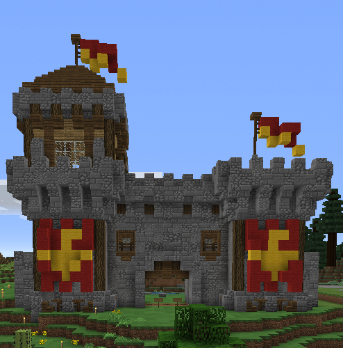 My latest build, an Embassy : r/Minecraft