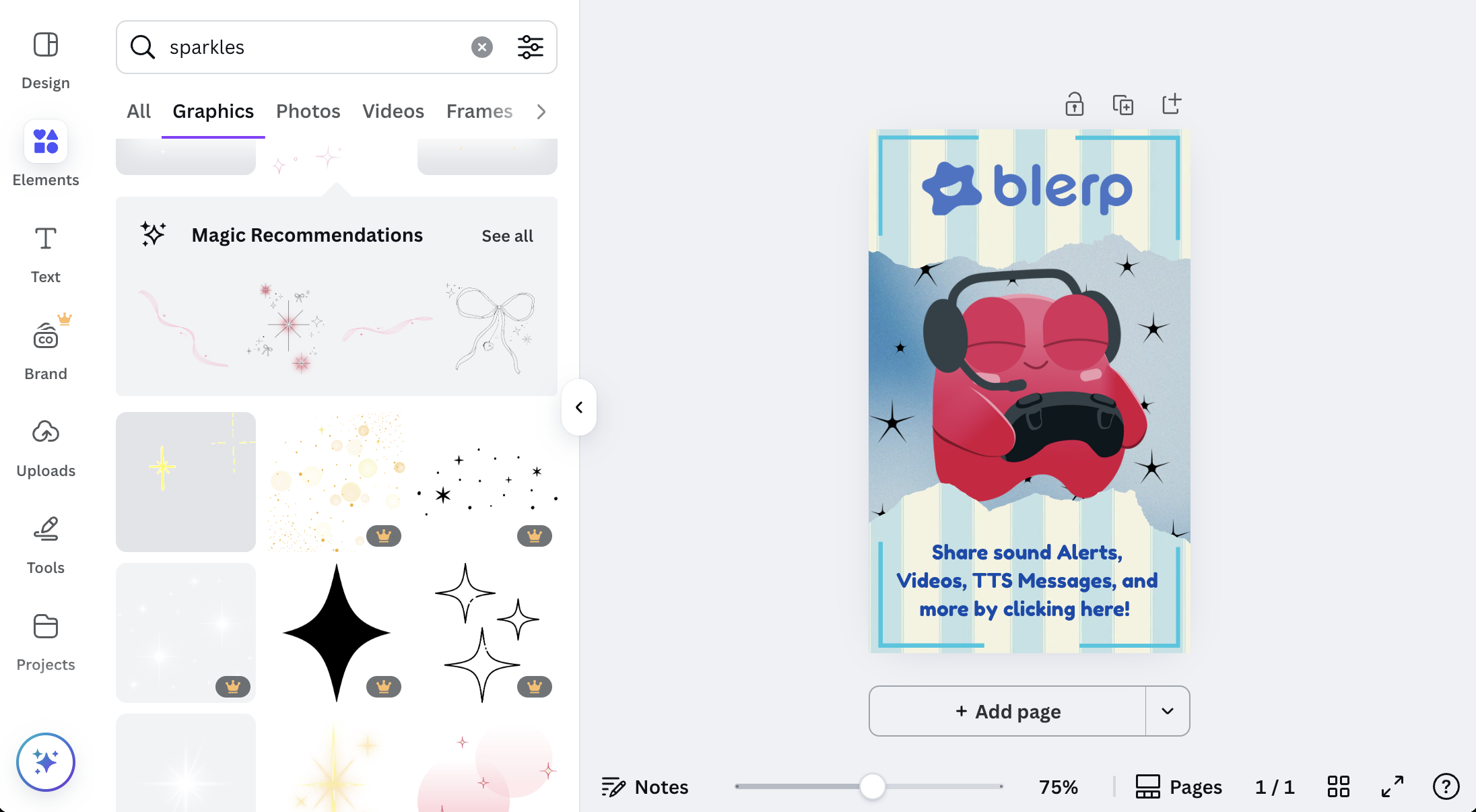 How to Create a Custom Blerp Panel for Your Stream Using Canva
