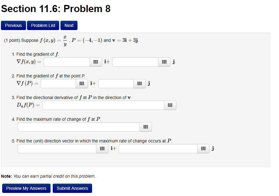 Solved Section 11.6: Problem 8 PreviouS Problem List Next (1 | Chegg.com