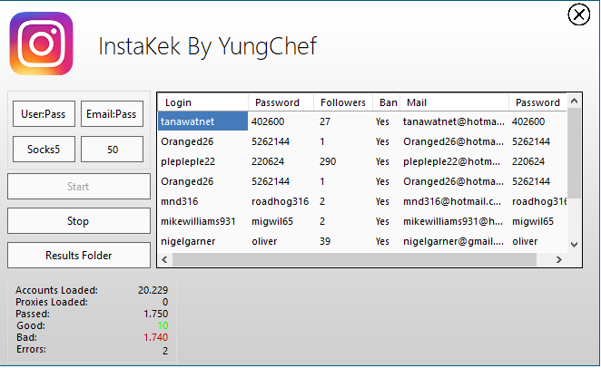 InstaKek v1 By YungChef [Instagram Reg Checker *Fixed*] - Cracking ...