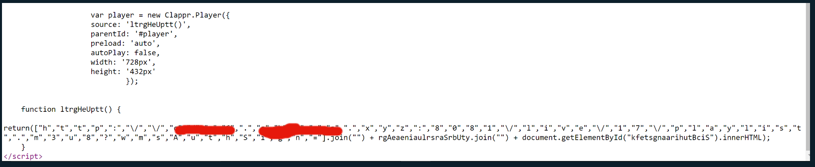 Obfuscation URL don't found · Issue #1152 · clappr/clappr · GitHub