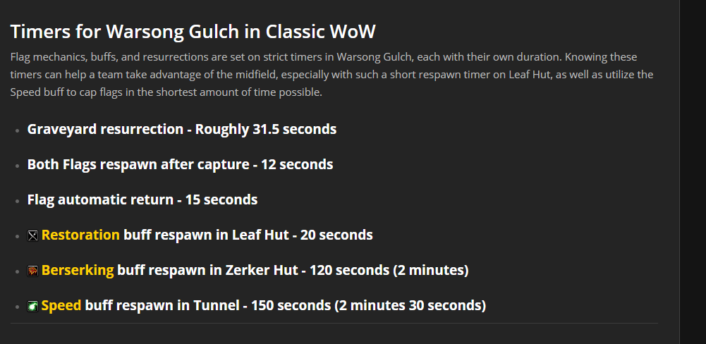 Incorrect respawn timer for the restoration buff in Battlegrounds [$15] · Issue #5098 ...