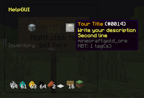 GUICommands - HelpGUI / WarpGUI | SpigotMC - High Performance Minecraft ...