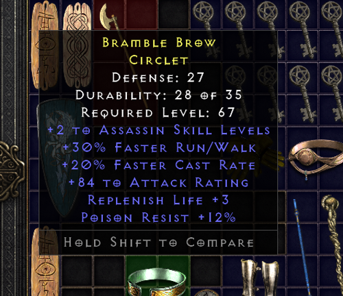 Assa Circlet 2 Skills 20 Fcr 30 Frw - Topic - d2jsp