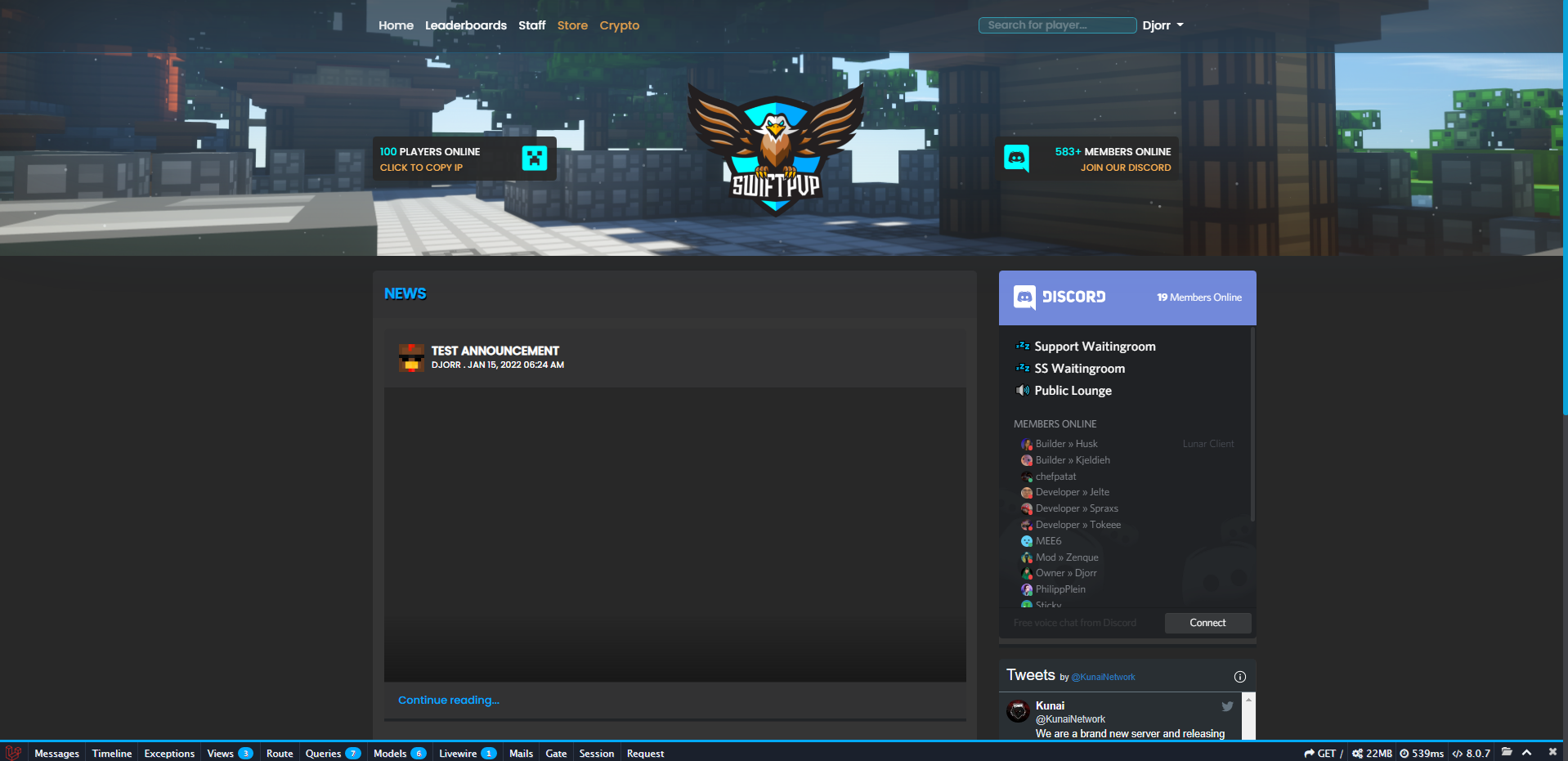 GitHub - Djorr/Minecraft-Server-Website: One of my first minecraft ...