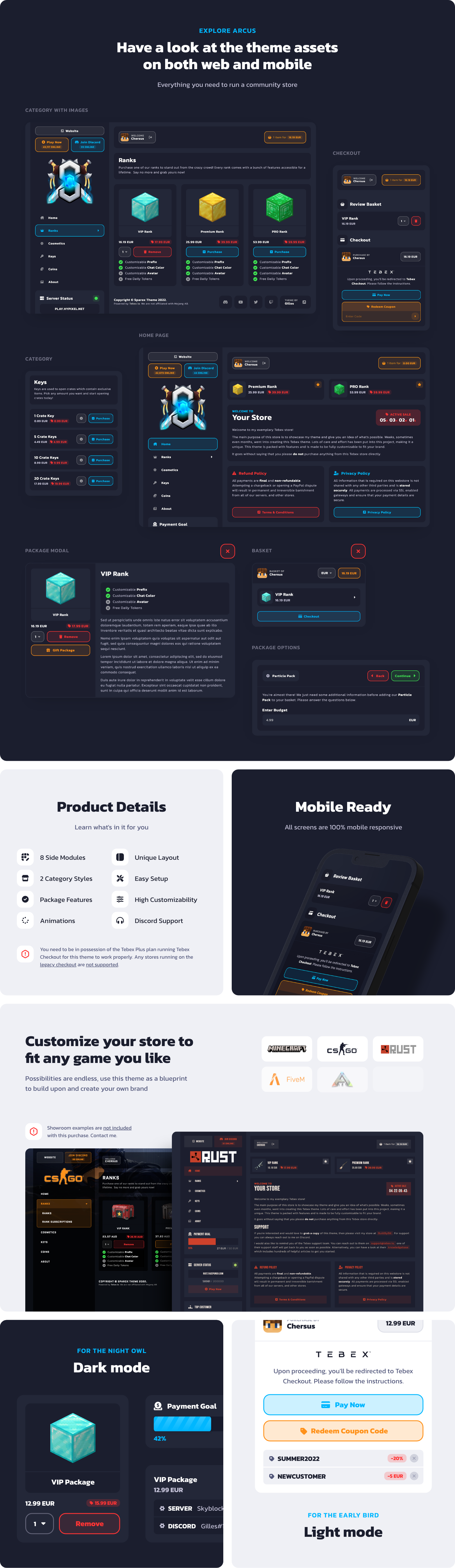 Arcus Tebex Theme | BuiltByBit