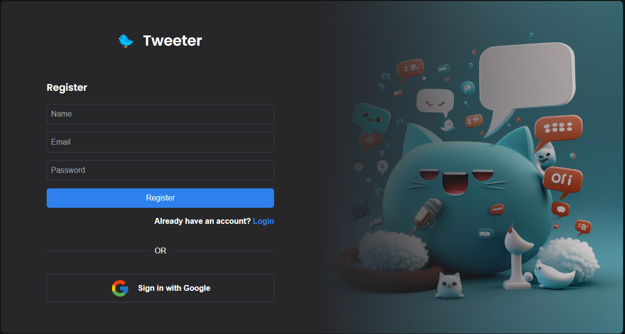GitHub - meganide/Tweeter: twitter clone
