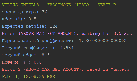 ABOVE_MAX_BET_AMOUNT error with "FILLANDKILL" bets · Issue #36 · pinnacleapi/pinnacleapi ...