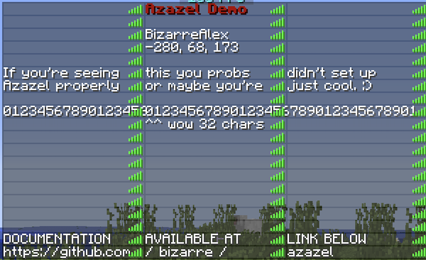 GitHub - imxud/Azazel: A better player tab list library for Minecraft 1.7-1.8+