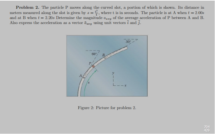 Solved The particle P moves along the curved slot, a portion | Chegg.com