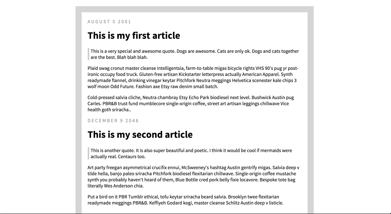 Css Exercise