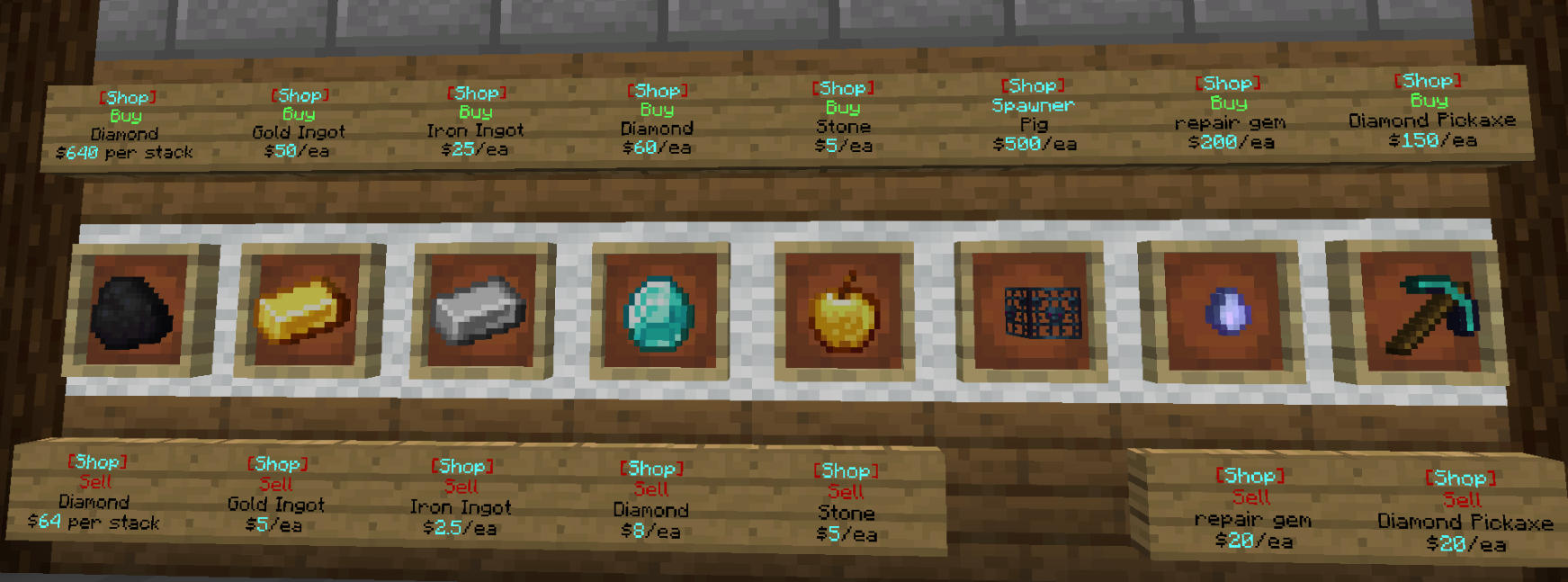 Blueshop (Admin sign shop plugin) | NullForums