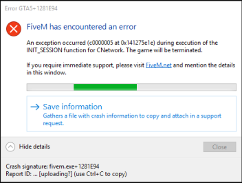 FiveM Server crashes + Clients crash every 10 to 20 minutes - OneSync ...