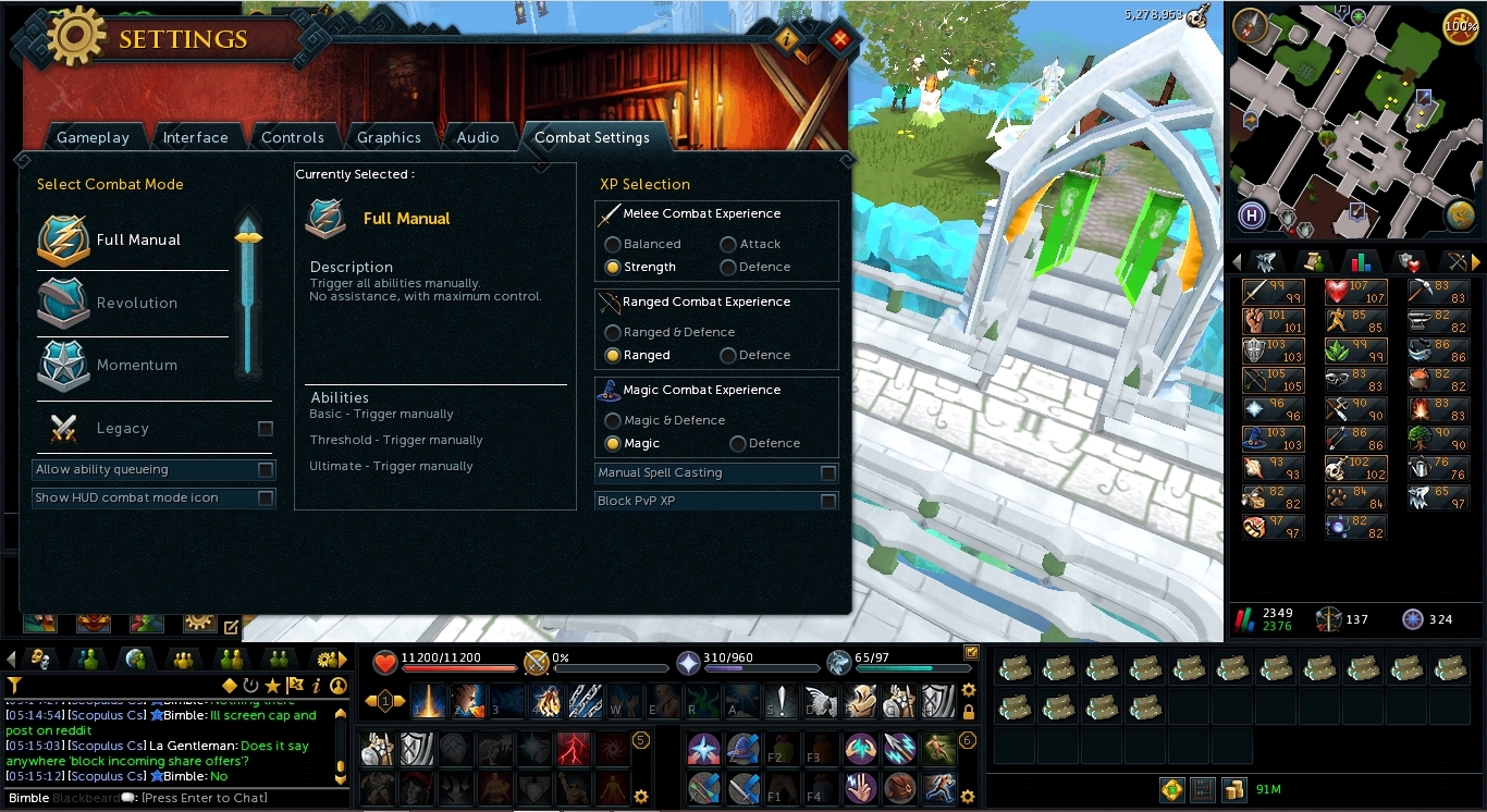 Can't toggle ability bar sharing? : r/runescape