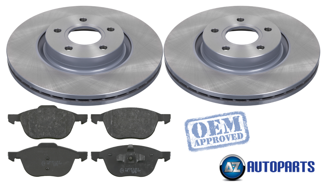 For Ford - C-Max Focus Kuga Transit 2003-> Front 300mm Brake Discs and ...