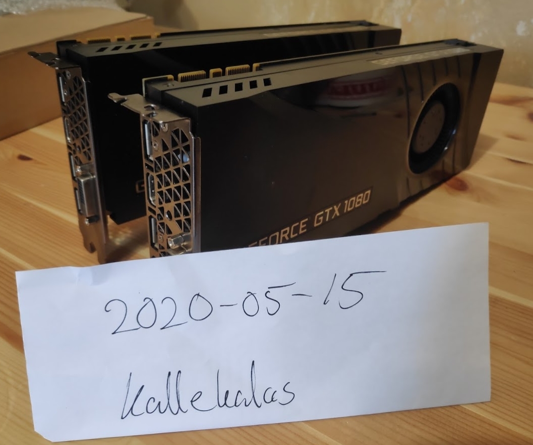 [EU-SWE] [H] Two (2) PNY GTX 1080 8GB GPU [W] Paypal : r/HardwareSwapEU