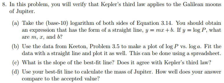 Solved 8. In this problem, you will verify that Kepler's | Chegg.com