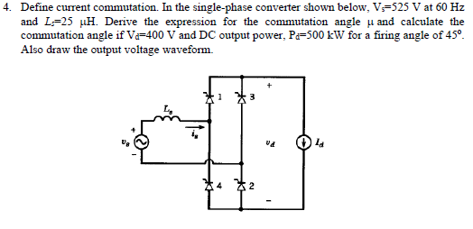 Solved 3· The thyristor rectifier shown in the figure belowr | Chegg.com