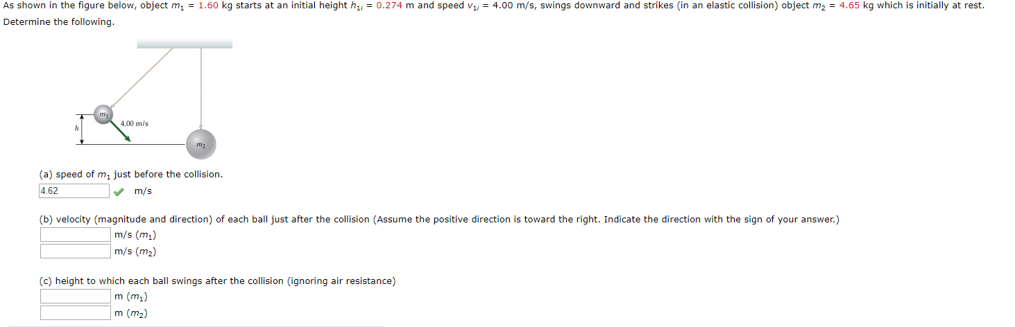 Solved As shown in the figure below, object m1 = 1.60 kg | Chegg.com