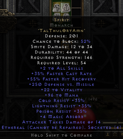 Eth Spirit Monach 35fcr ... - Topic - d2jsp
