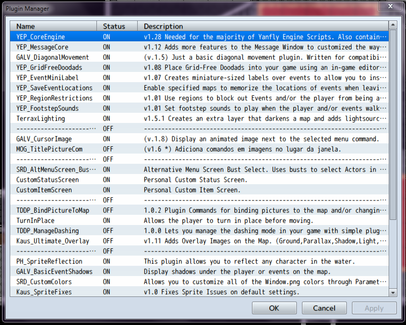 Custom Menu, Map Events, and Cursor Issues | RPG Maker Forums