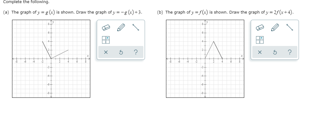 Solved Complete the following. (a) The graph of y g (x) is | Chegg.com