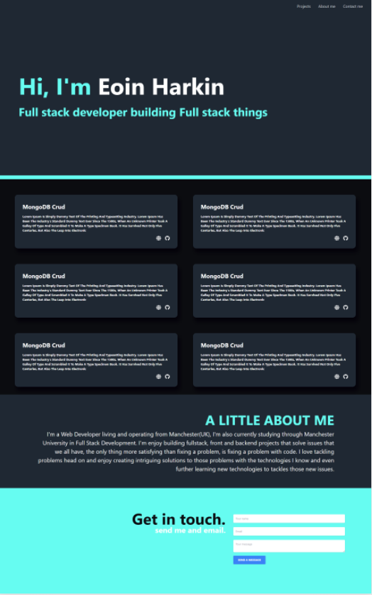 GitHub - HarkyDev/ReactPortfolio