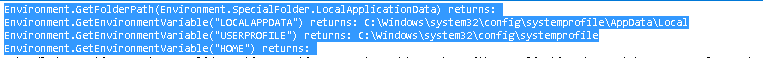 UnauthorizedAccessException: Access to the path 'C:\Windows\system32\config\systemprofile ...