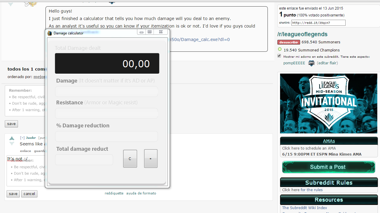 Here's my damage calculator - Free download : r/leagueoflegends