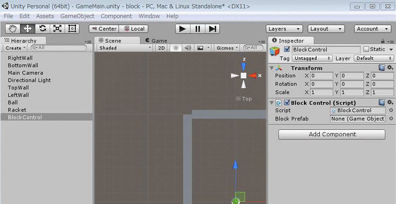 PrefabとInstantiateの基本（1）ブロックをScriptで配置：「はじめてのUnity」のブロック崩しを改造しながら学ぶ #初心者 - Qiita