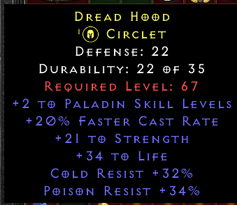 Paladin Circlets - Topic - d2jsp