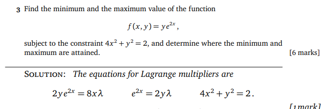 Lagrange Multipliers : r/MathHelp