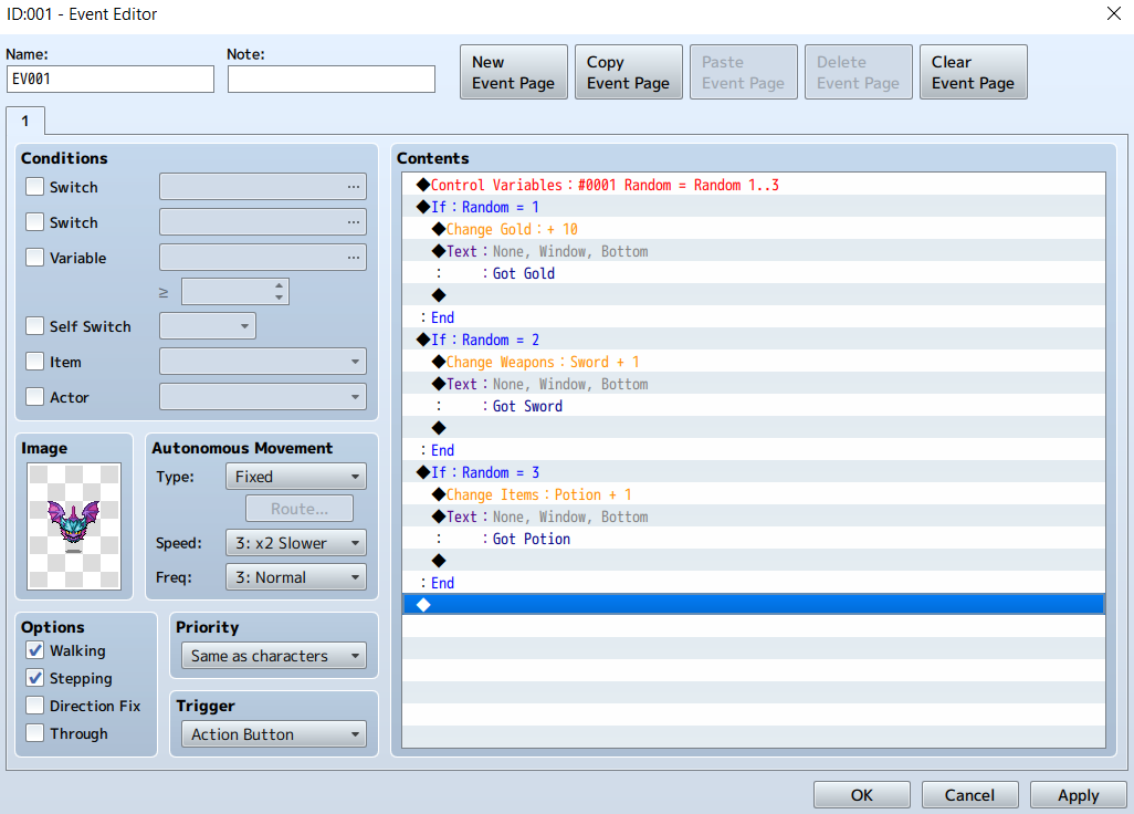 How to: Simple Random-Result? | RPG Maker Forums