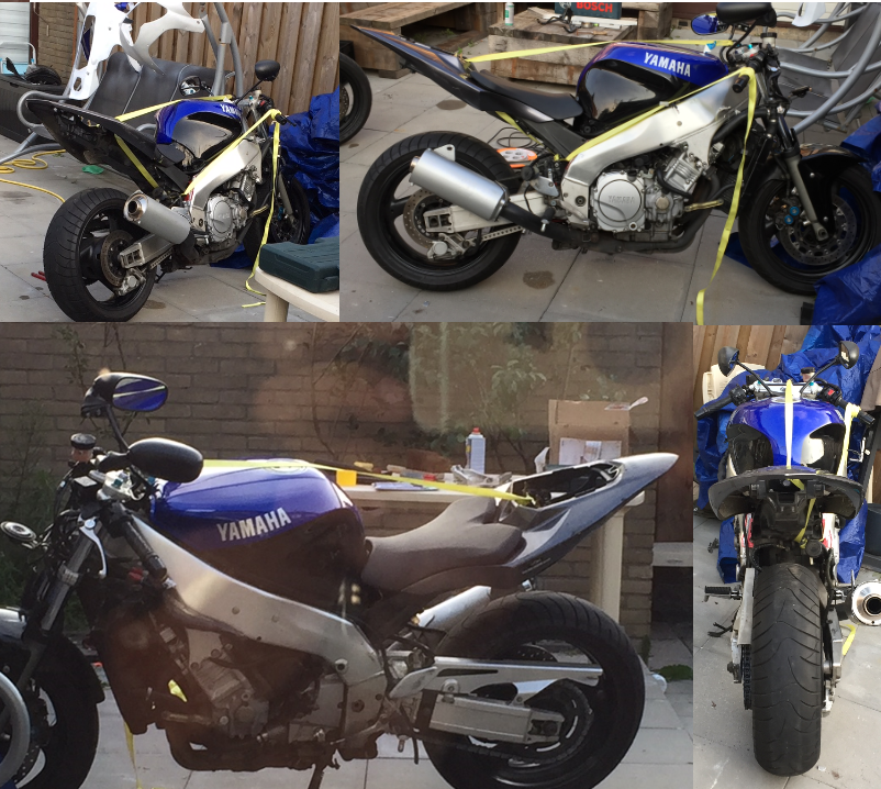 R1 subframe lassen op thunderace frame | Motor-Forum