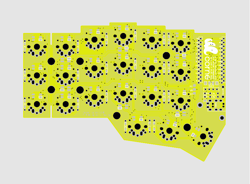 [IC] #3 Corne Split Keyboard by Foostan (THE YELLOW EURO-CORNE) : r ...