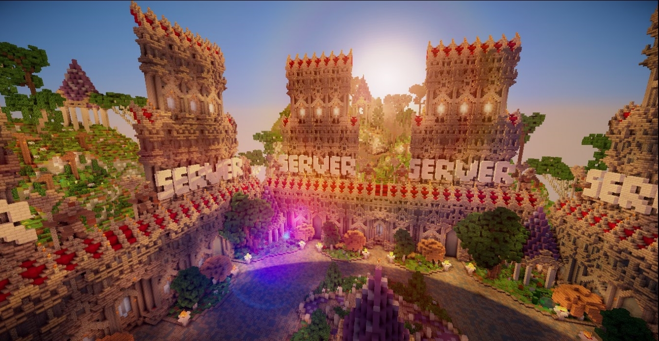 [Comission] "Arcadia Hub" (8 portals) Minecraft Map