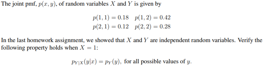 Solved The joint pmf, p(x, y), of random variables X and Y | Chegg.com
