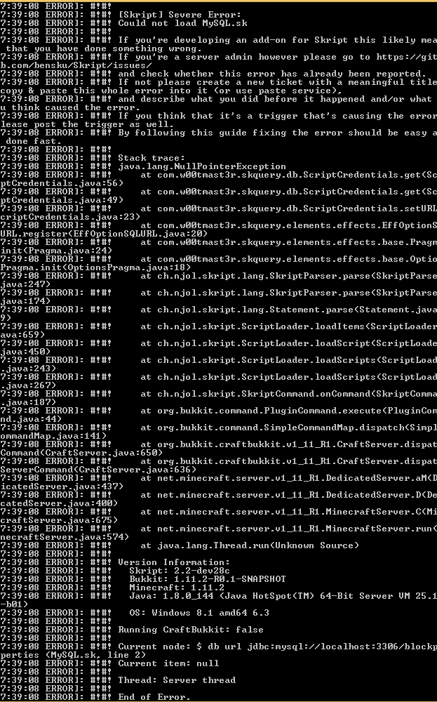 MySQL error/help | skUnity Forums