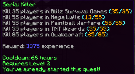 [Guide] Hypixel Levels, XP & Coin Multipliers - Questing for Dummies ...