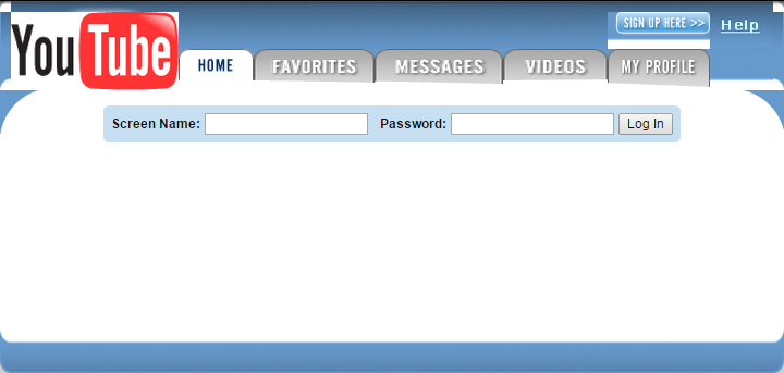 Youtube 2005 Websites Through The Years: Youtube.com | Nutcracker