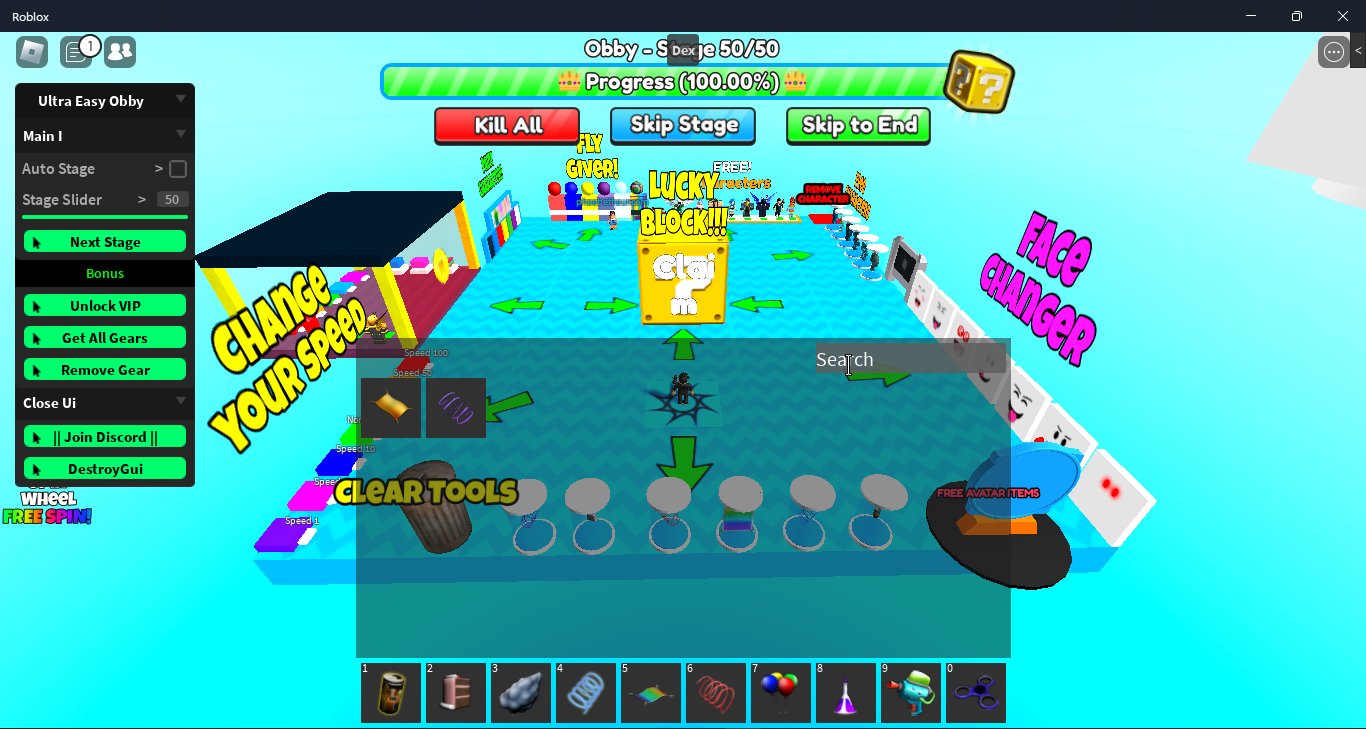 Ultra Easy Obby | VIP Room n All Gear and more — Roblox Scripts ...