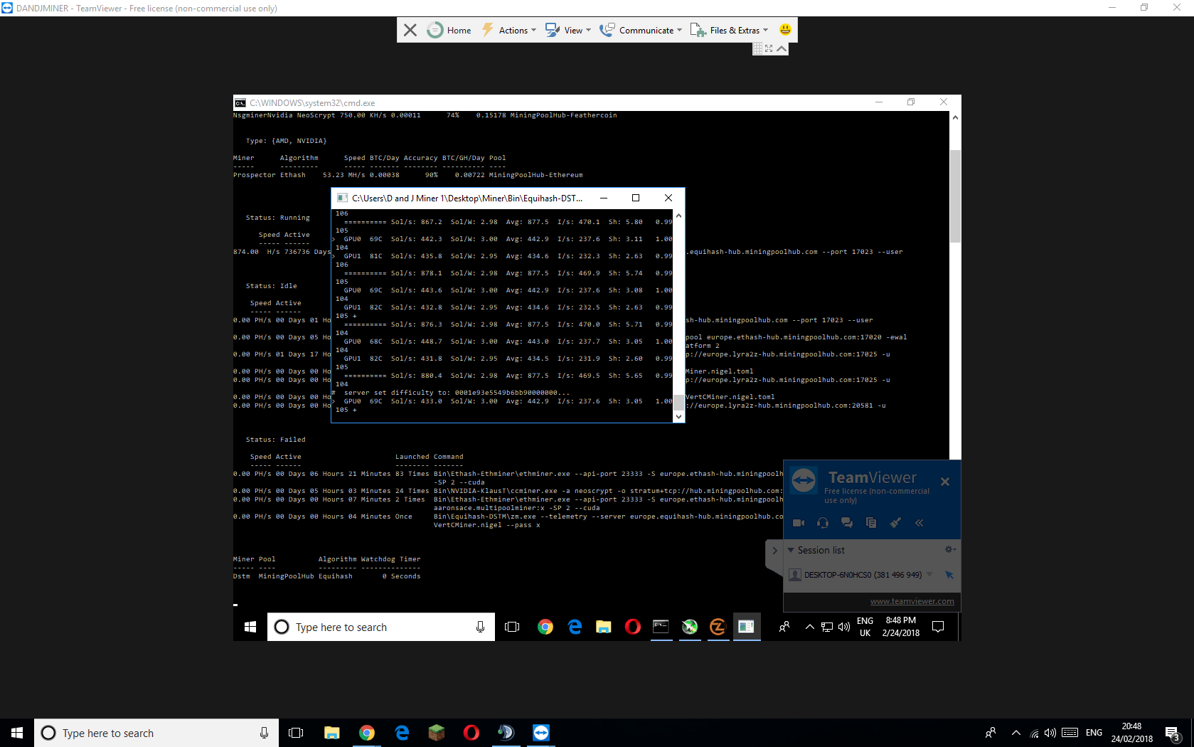 Show Off Your Mining/Monitoring Dashboards : gpumining